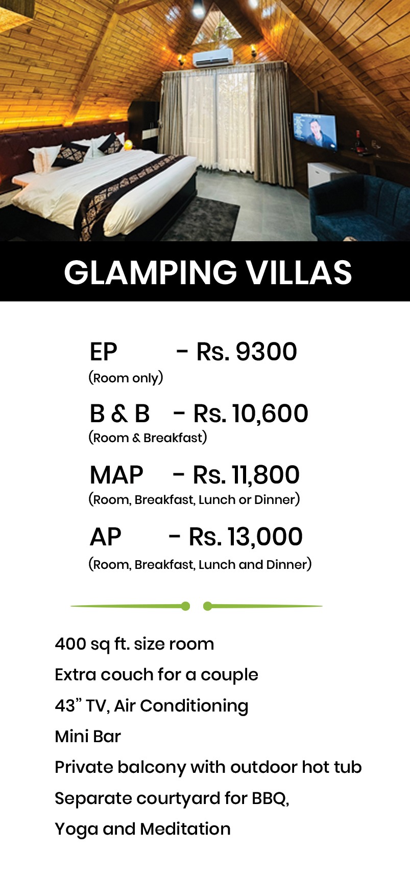 Rates - Treebones Resort Nepal